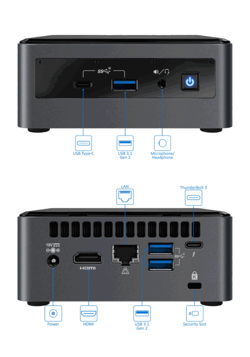 Intel NUC10i5FNH Core i5 Linux Mini-Pc | Laptopwithlinux.com